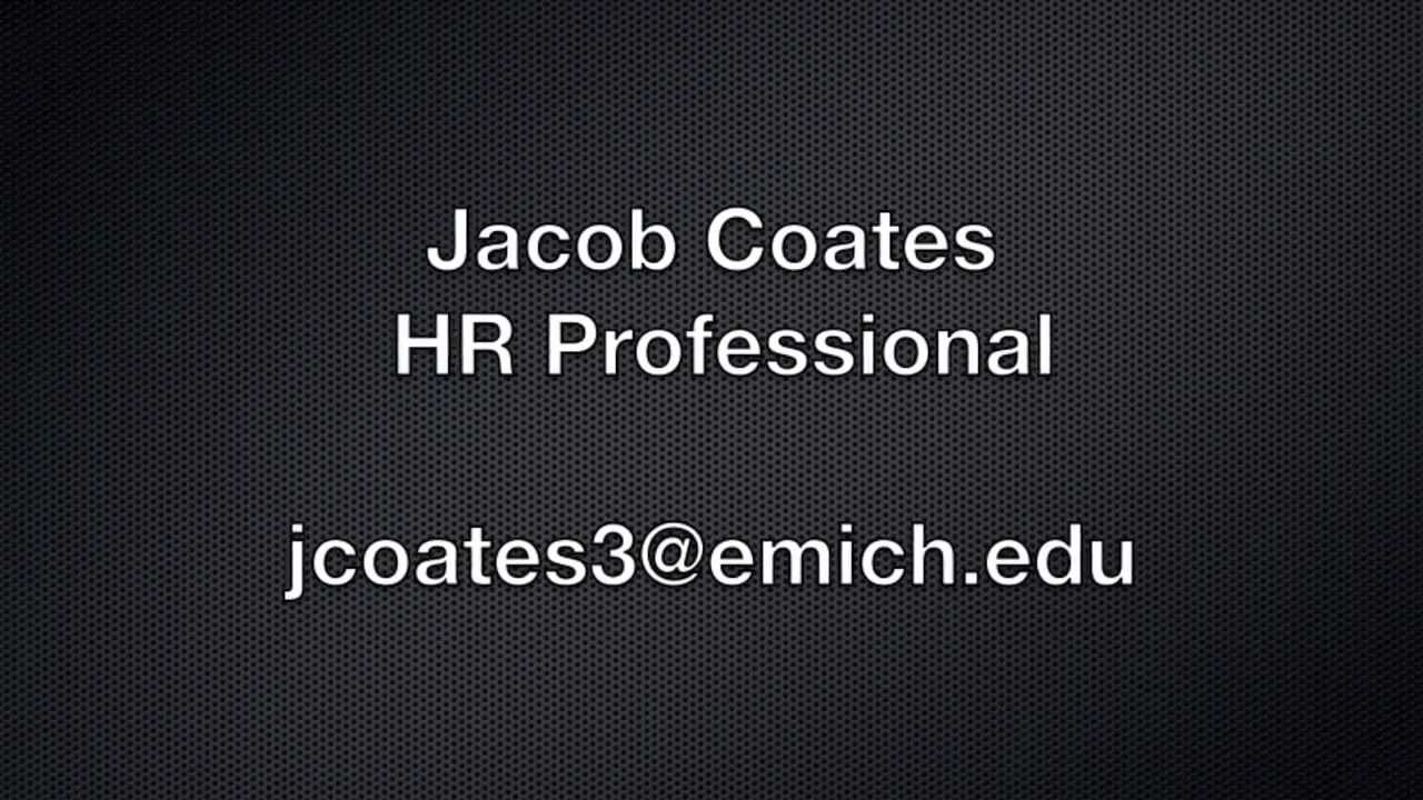 Jacob Coates Video Resume- EMU - YouTube