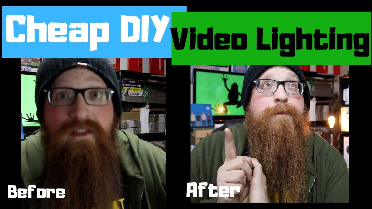 CHEAP $60 DIY Video Lighting Setup For Youtube - YouTube