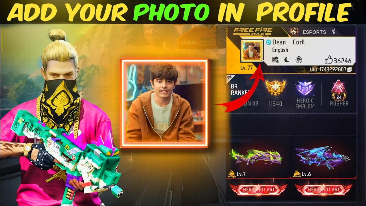 I Tried Top 5 New Viral Tricks Of Free Fire 😲 How To Add Your Photo In ...