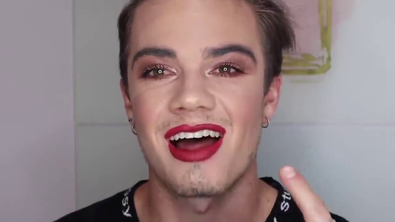 Jordan Beau! i let my girlfriend do my makeup... - YouTube