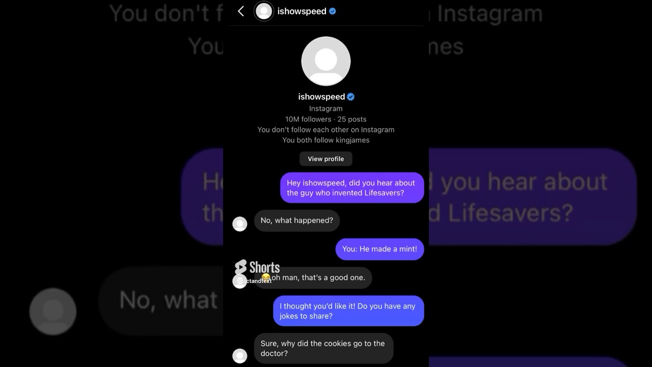 Funniest text with ishowspeed 😂 #funny #ishowspeed #youtubeshorts # ...