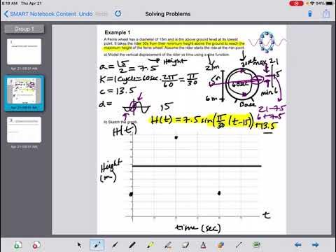 Gr 12 Advanced Functions - Applications of Trig Functions - YouTube