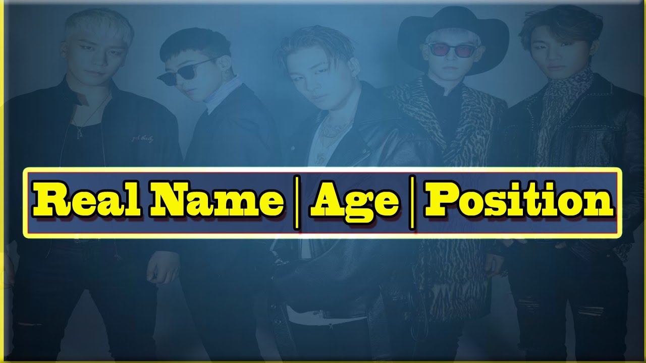 The Real Names And Ages Of BIGBANG Members In 2022 - YouTube