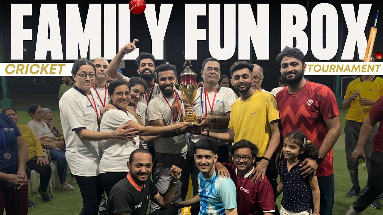 FAMILY FUN BOX CRICKET 🏏 | Dhruv_mashru | - YouTube