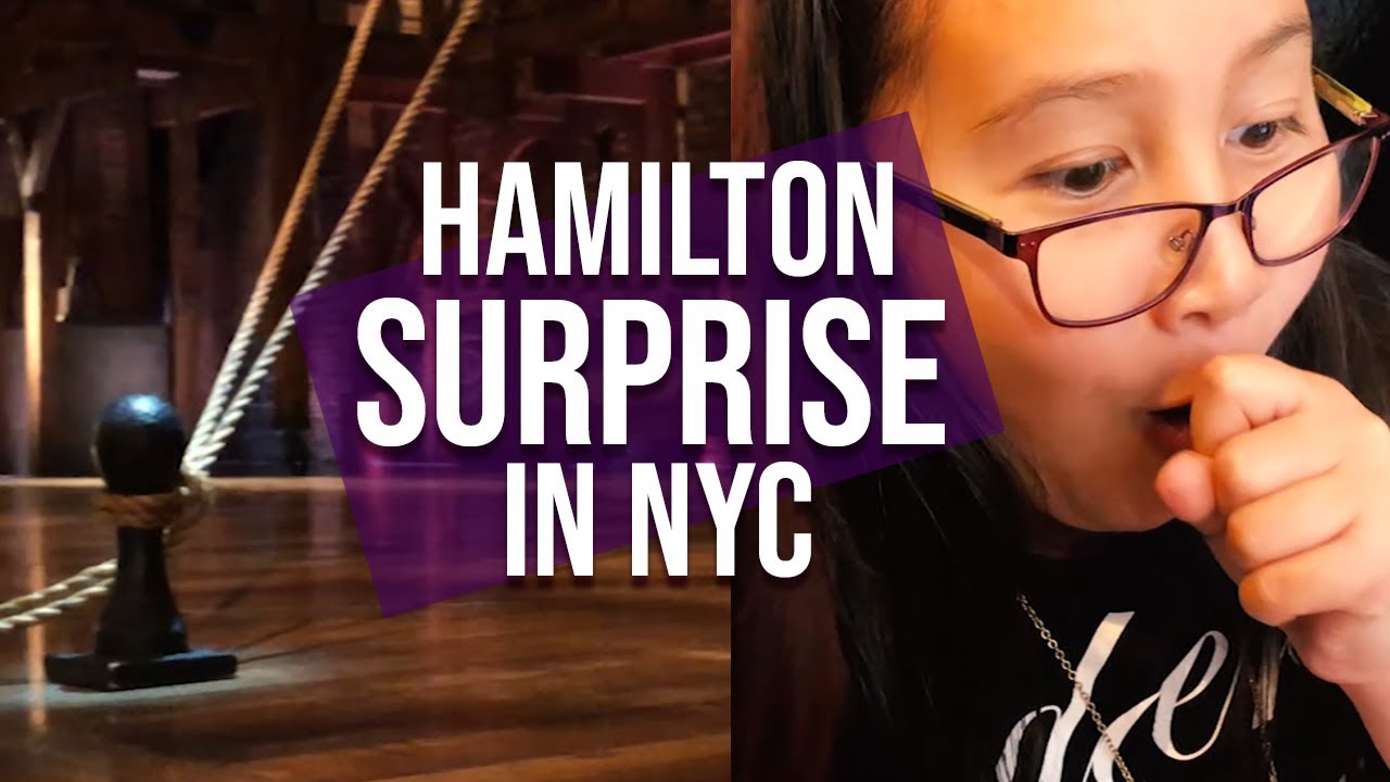 Hamilton Surprise Tickets on Broadway - YouTube