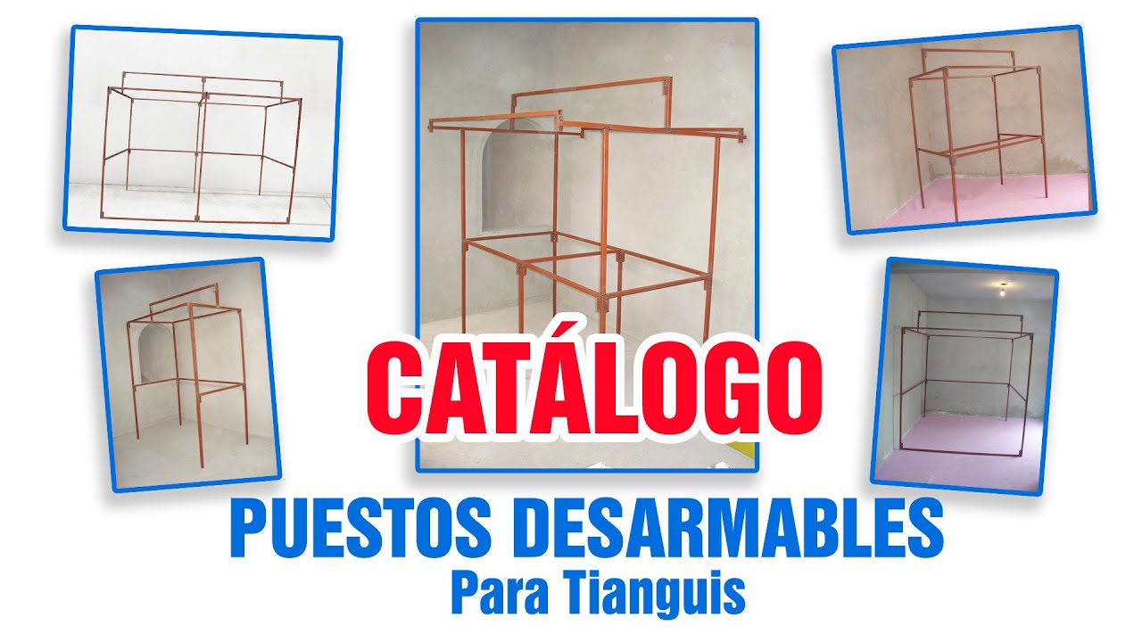 Puesto desarmable para tianguis - YouTube