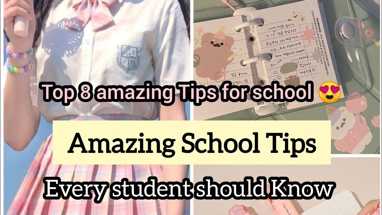 Top 8 Amazing School Tips for Students 🏫🎒|| School Tips 👩‍🏫#yt # ...