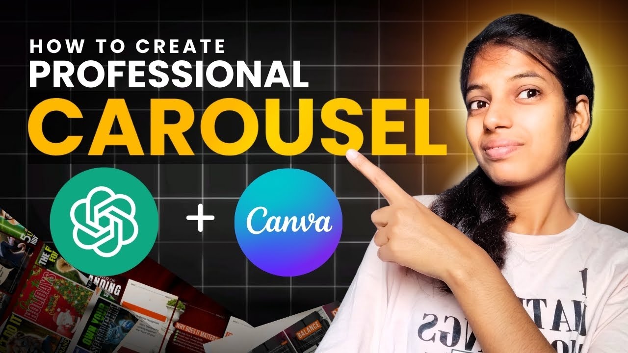 How to create a professional carousel with Canva and ChatGPT AI - YouTube
