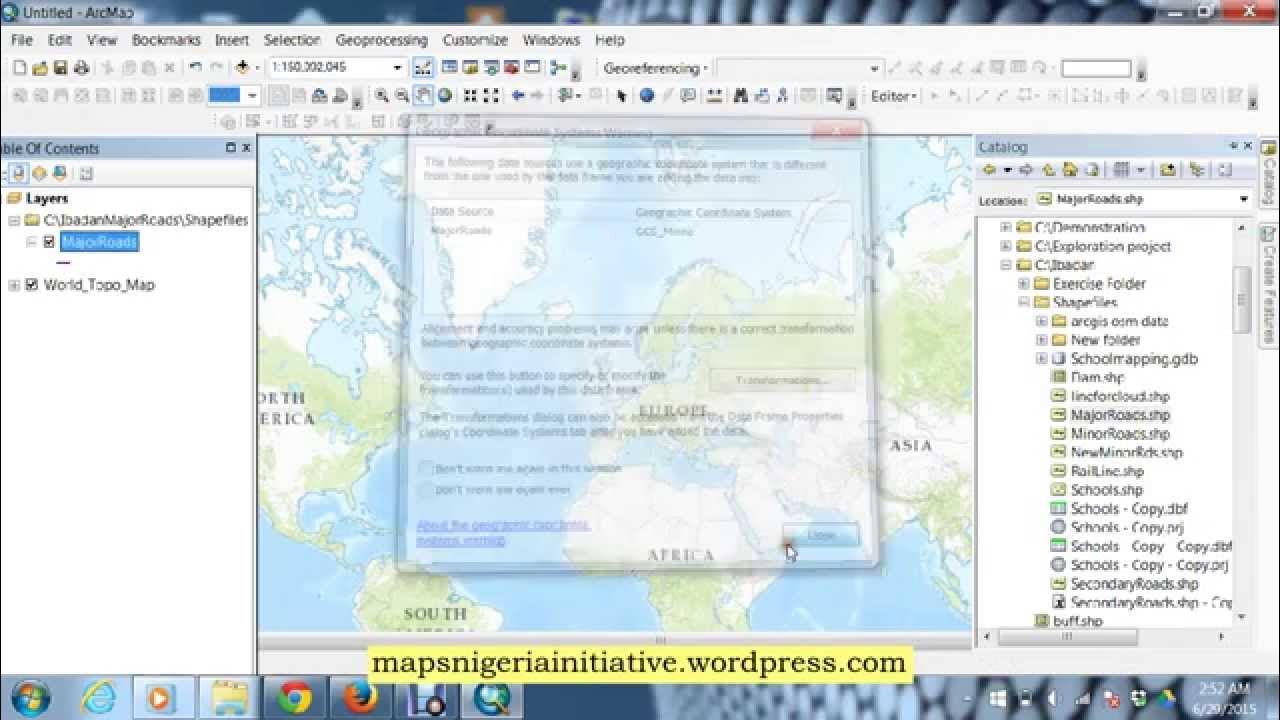 Adding Online basemaps in ArcMap 10 2 - YouTube