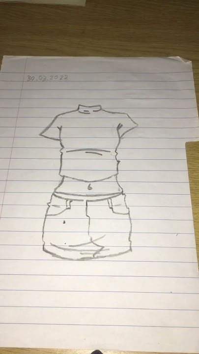 How to draw a girl body with clothes. - YouTube