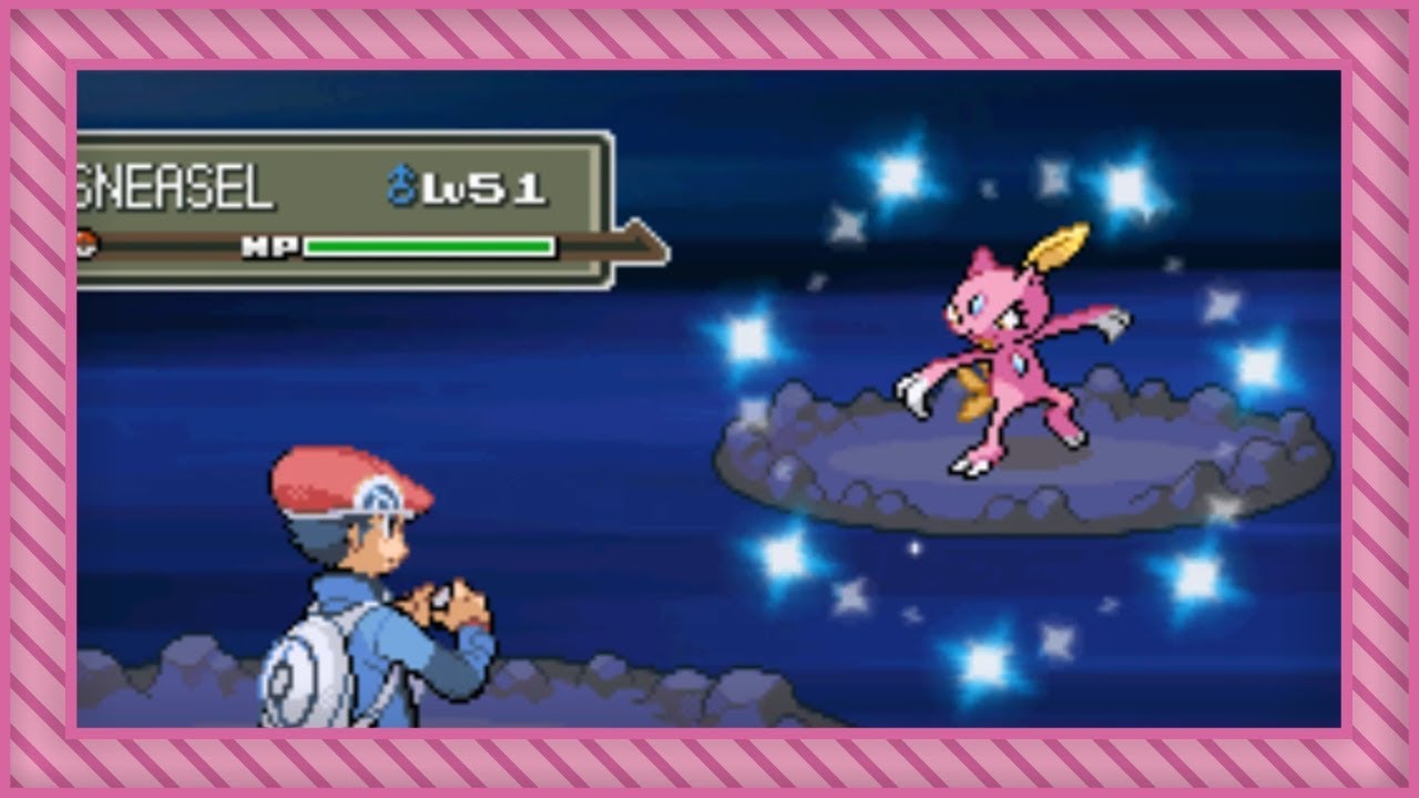 [LIVE] Shiny Sneasel after only 331 REs in Platinum + Evolution {Repel ...