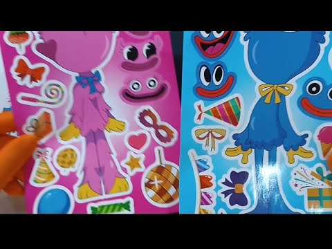 Huggy Wuggy and Kissy Missy stickers 🎭 - YouTube