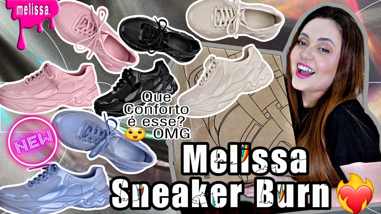 RESENHA MELISSA BURN SNEAKER -Tênis 👟 mais confortável Omg 😲 - YouTube
