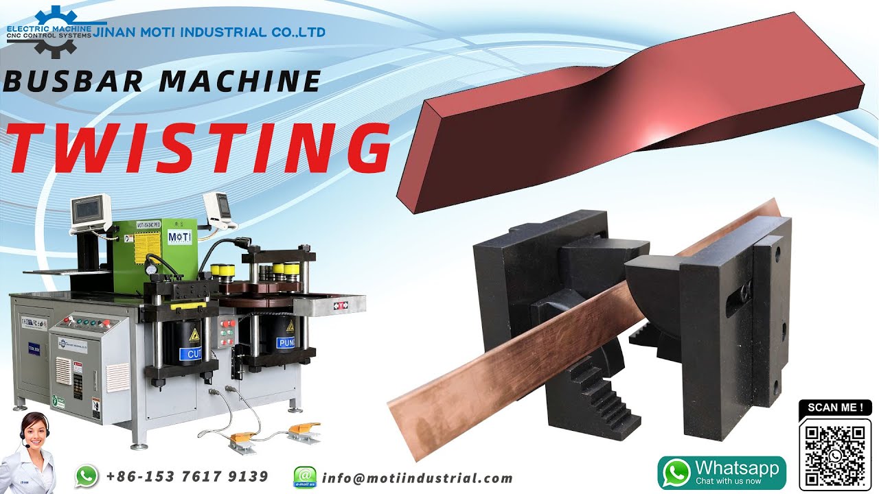 Busbar Twisting Bending for MOTI Busbar Processing Machine - YouTube