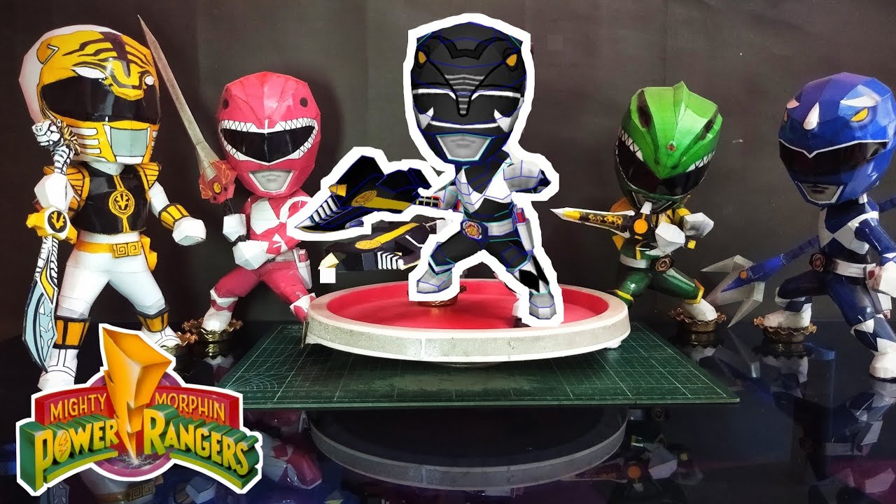 Black Ranger - MMPR Figure Papercraft - YouTube
