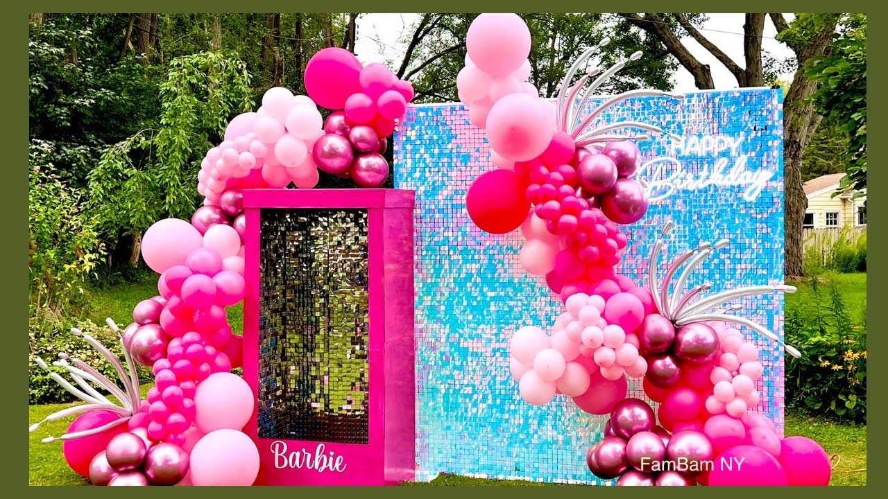 Amazing Barbie Garland Decoration (Shimmer Wall from Ubackdrop.com ...