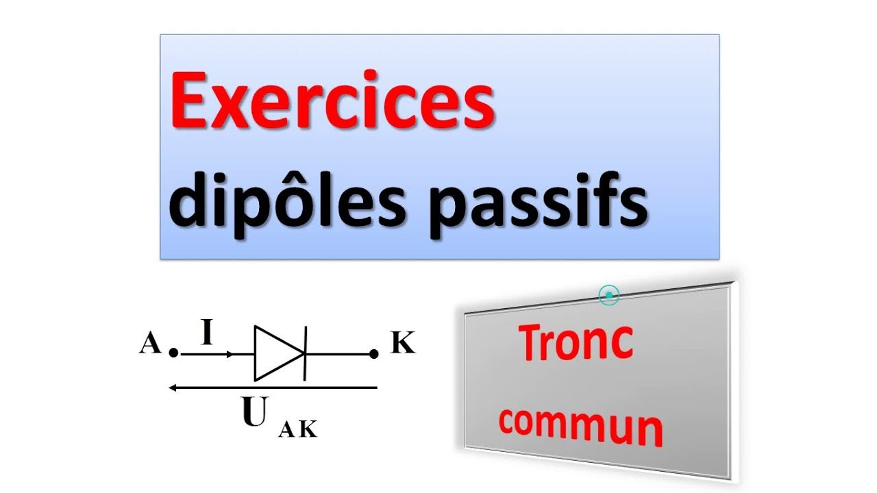 Correction d'u exercice à propos des dipôles passifs (diodes) / Tronc ...