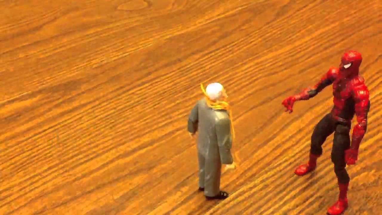 Stop-motion Spider-Man Daddy teaches Spider-sons - YouTube