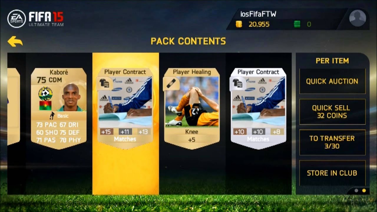 Fifa 15 ios: 1st Pack Opening! - YouTube