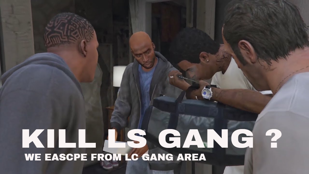 TREVOR AND FANKLIN FIGHT WITH LS GANGS - YouTube