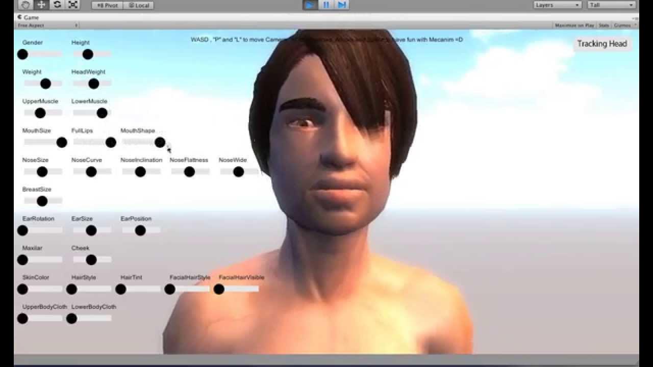 Blender + Unity - procedural character generation + Mecanim 2 - YouTube