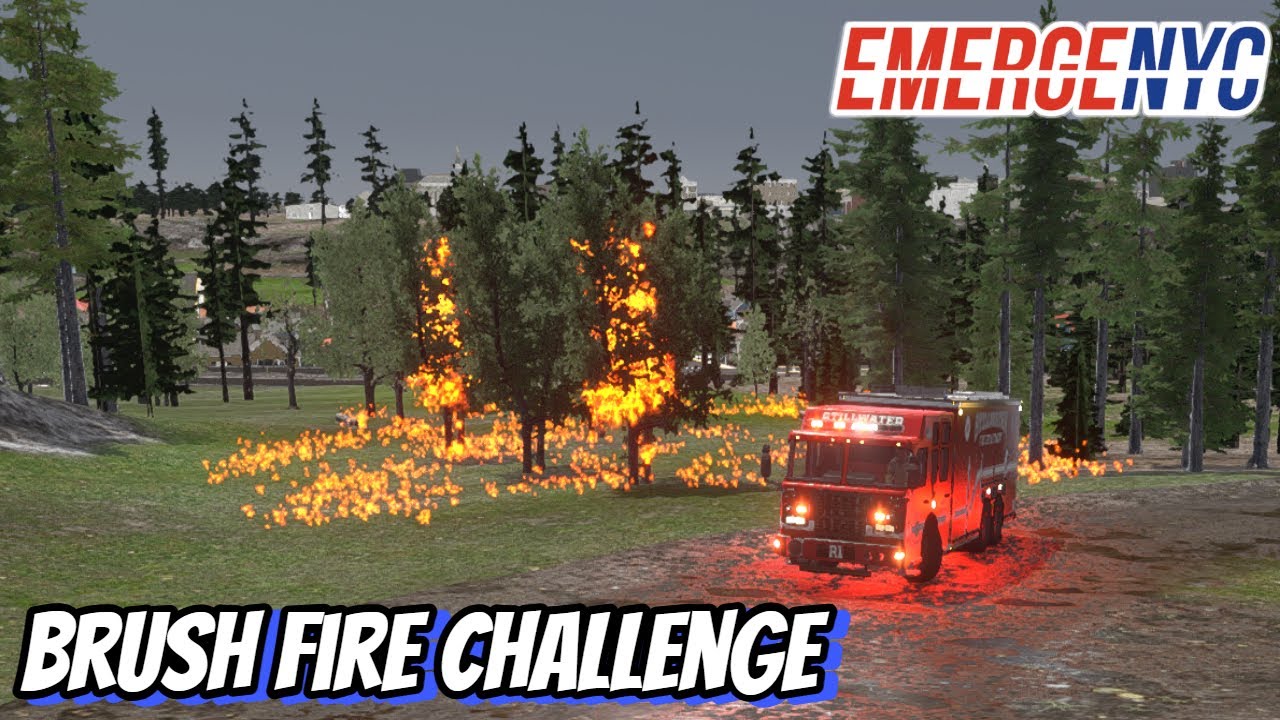 EmergeNYC Challenge can Stillwater rescue 1 put out a brush fire? - YouTube