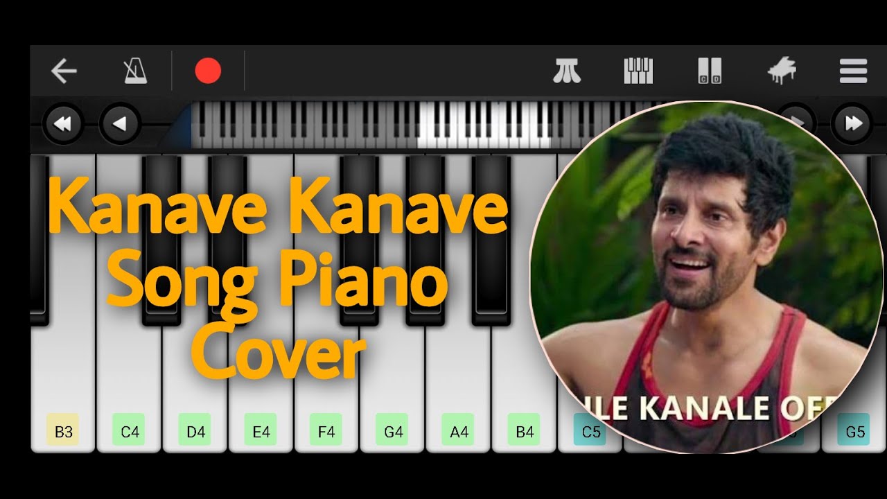 Kanave kanave Song piano Notes | Easy piano Tutorial |Vikram | David ...
