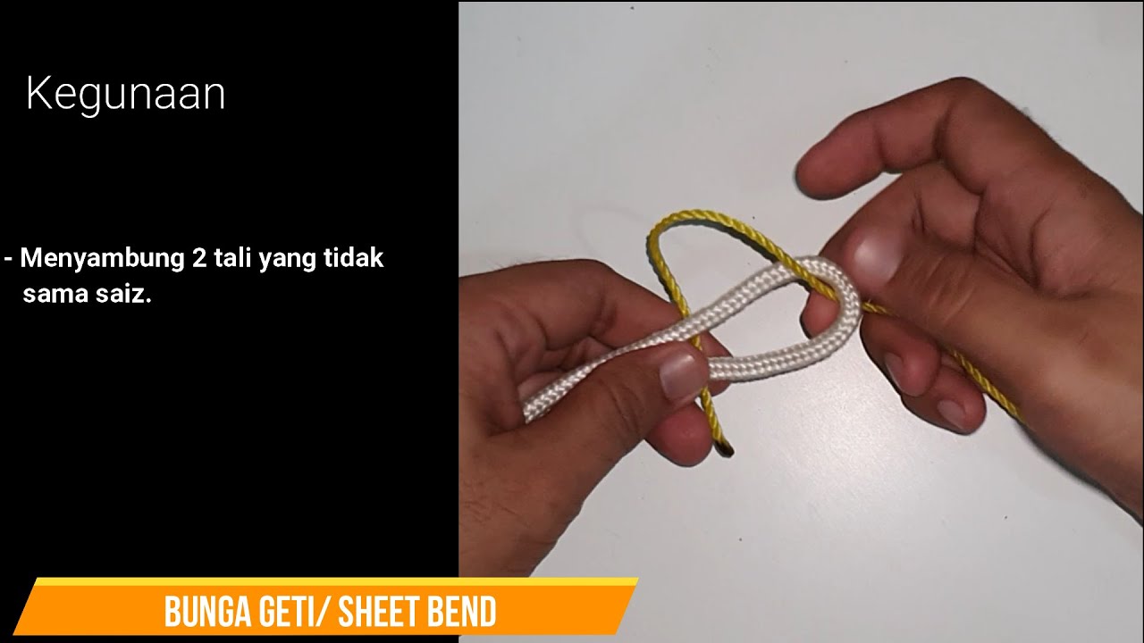 Simpulan buku sila- reef knot , bunga geti- sheet bend dan angka lapan ...