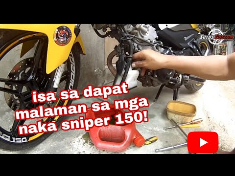 Paano mag palit ng liquid coolant sa Yamaha Sniper150! at kailan?