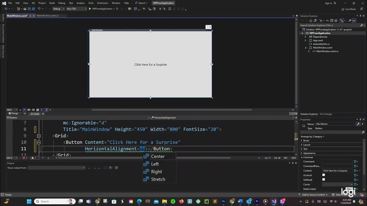 WPF FIRST PROGRAM - YouTube