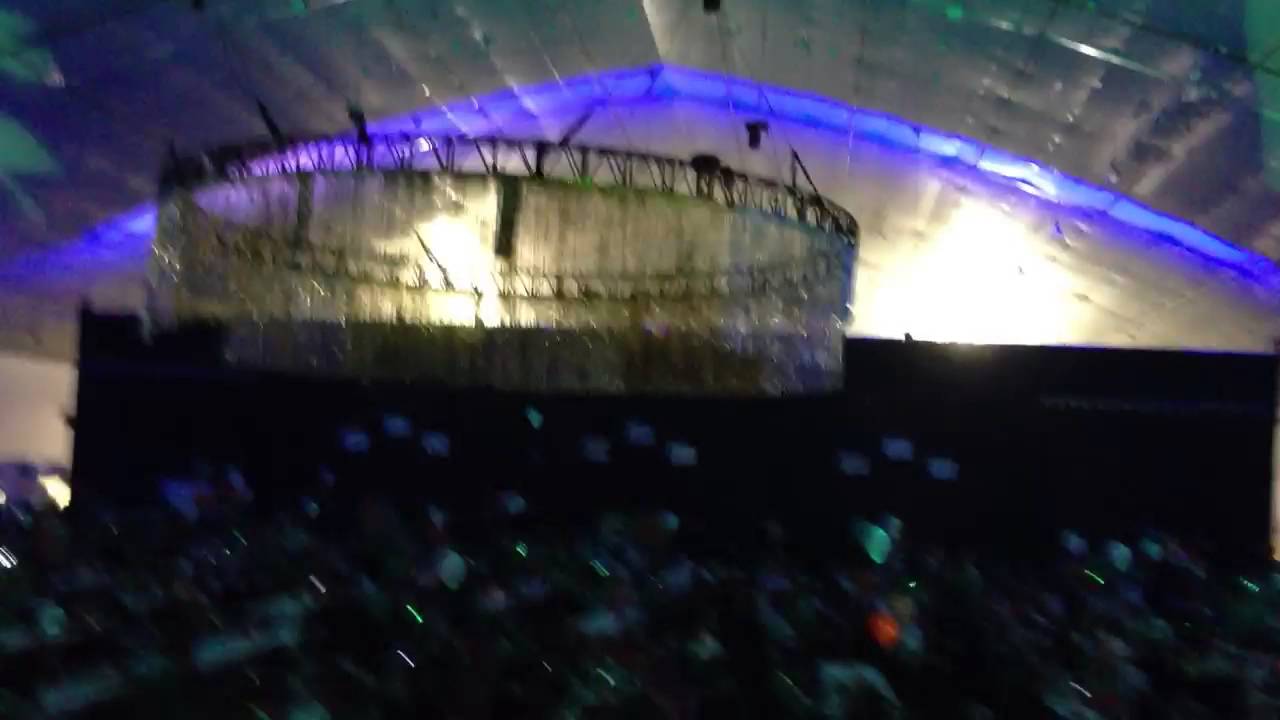 Uplighting the Harv at Mountaineer Racetrack - YouTube