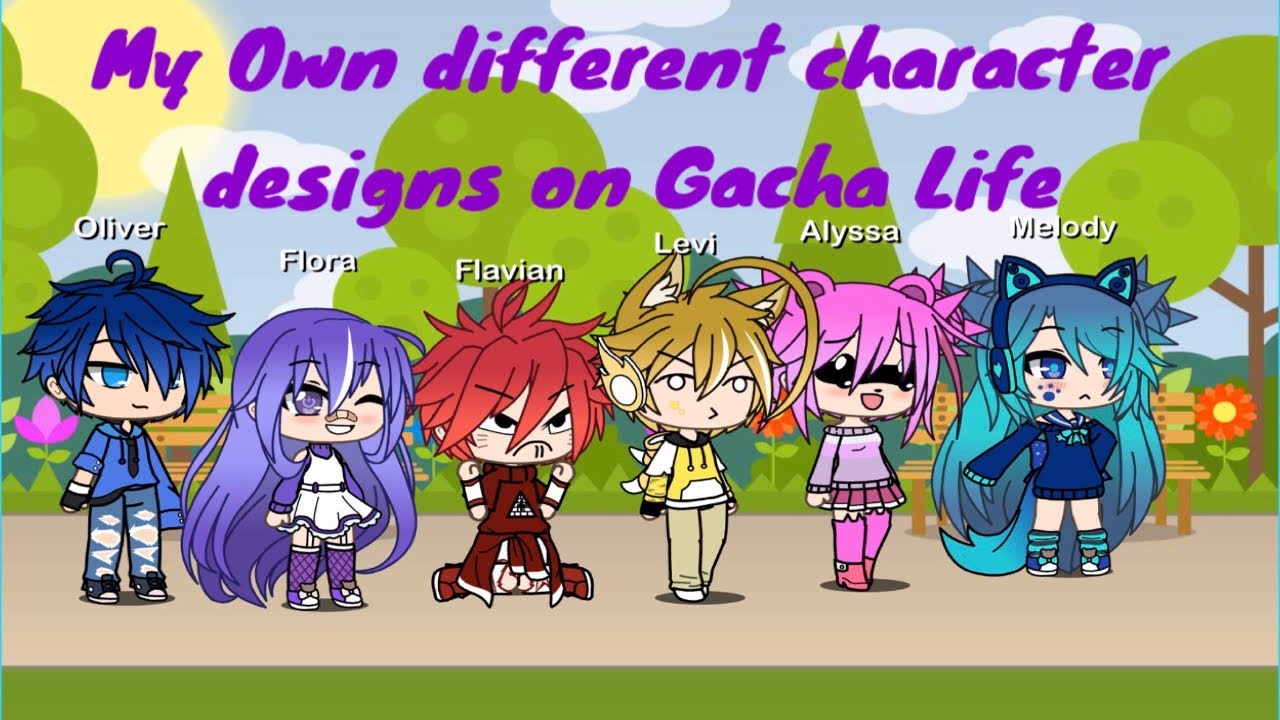 DESIGNING MY OWN DIFFERENT CHARACTERS ON GACHA LIFE | Amelie Rose - YouTube
