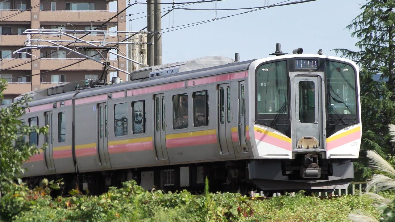 E129系B3編成【4K】信越本線上り普通436M長岡行き - YouTube