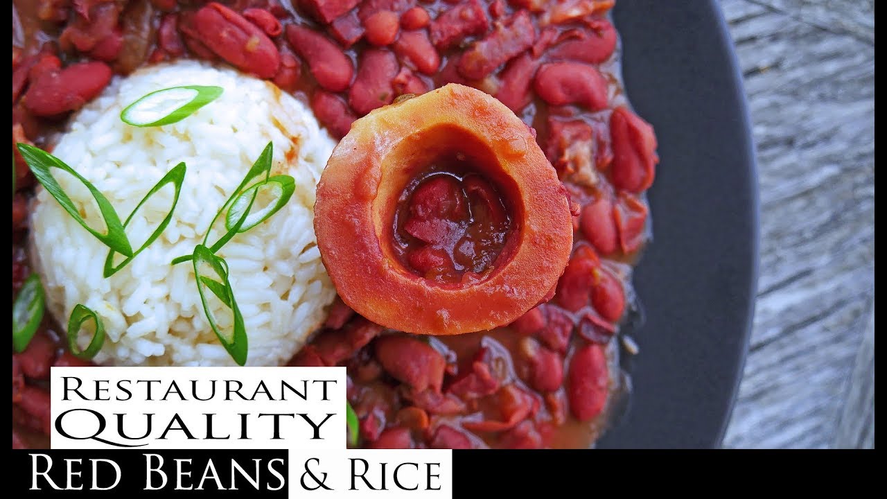 Restaurant Quality Red Beans & Rice w/Smoked Ham Hocks - YouTube