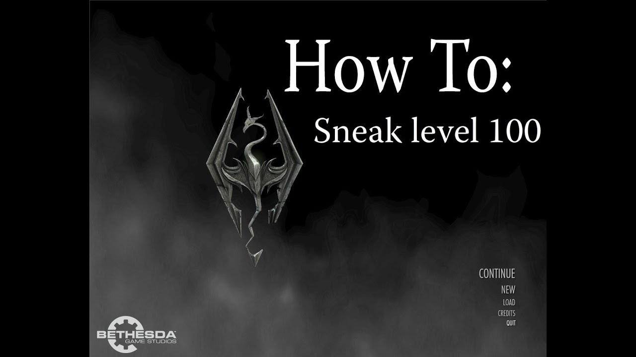 Skyrim: sneak to level 100- The Backwards Gaming - YouTube