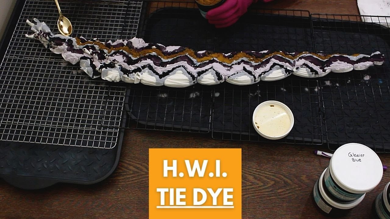 1 Hour Tie dye Tapestry - Wig Wag Part II - H.W.I. Method - YouTube