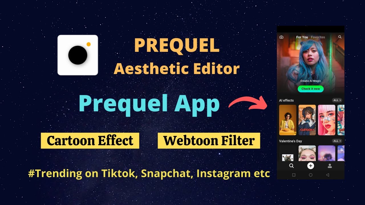 Prequel App - Prequel App Cartoon Effect - Webtoon Filter - Prequel ...