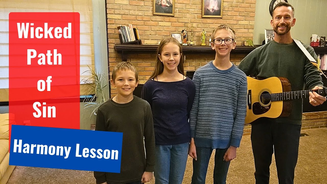 Kids Teach Bluegrass Gospel 4-Part Harmony - Wicked Path of Sin - YouTube