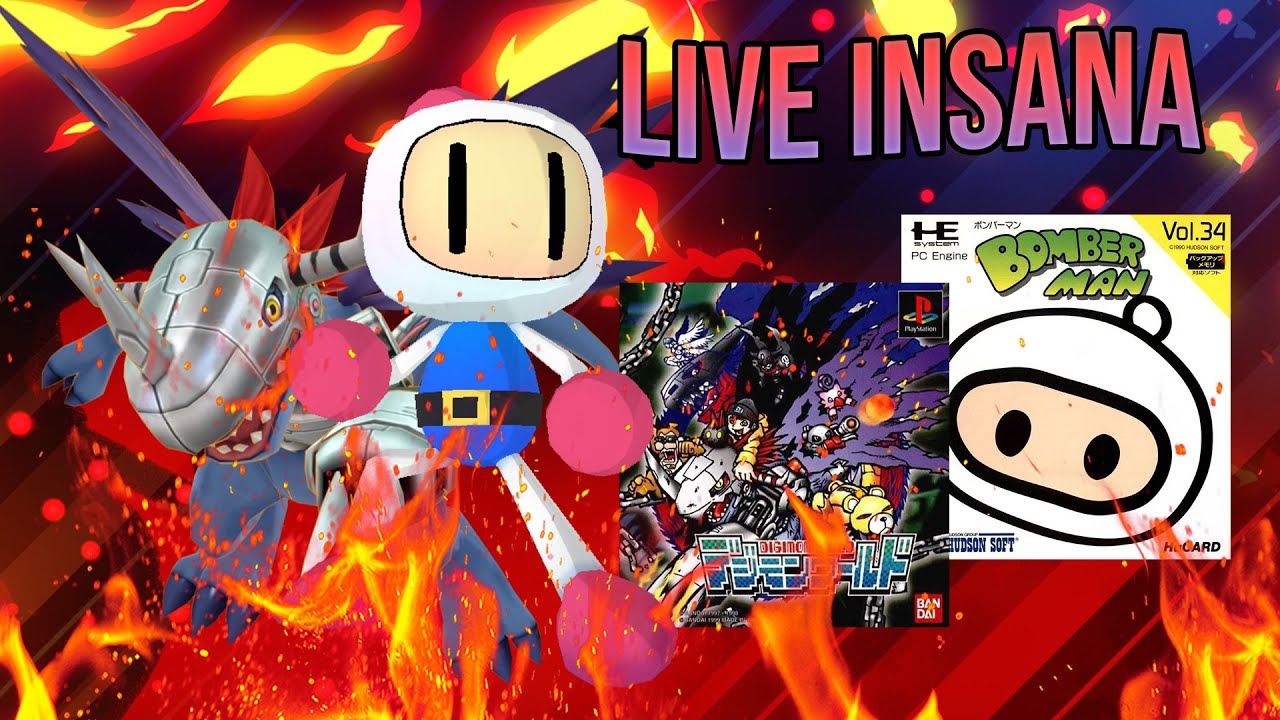 DIGIMON WORLD (PS1), UM NOVO COMEÇO! + BOMBERMAN (PC ENGINE), BORA ...