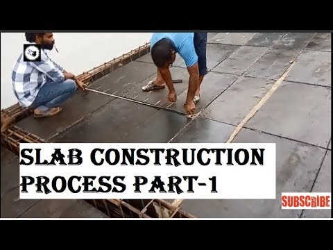 SLAB construction process Part -1 #civiltechconstructions / watch like ...