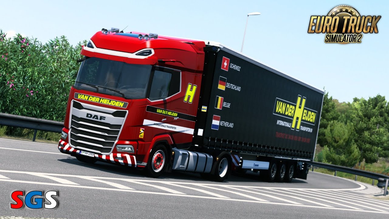 |ETS2 1.43| Van Der Heijden Combo For DAF XG & Krone Megaliner [Skin ...