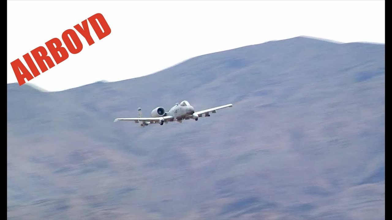 A-10 Live Fire At The Nevada Test and Training Range (NTTR) - YouTube