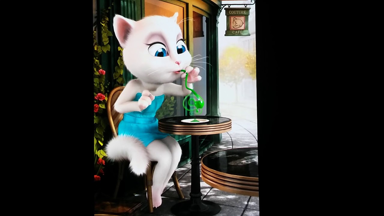 Angela drinks swirl sip - YouTube