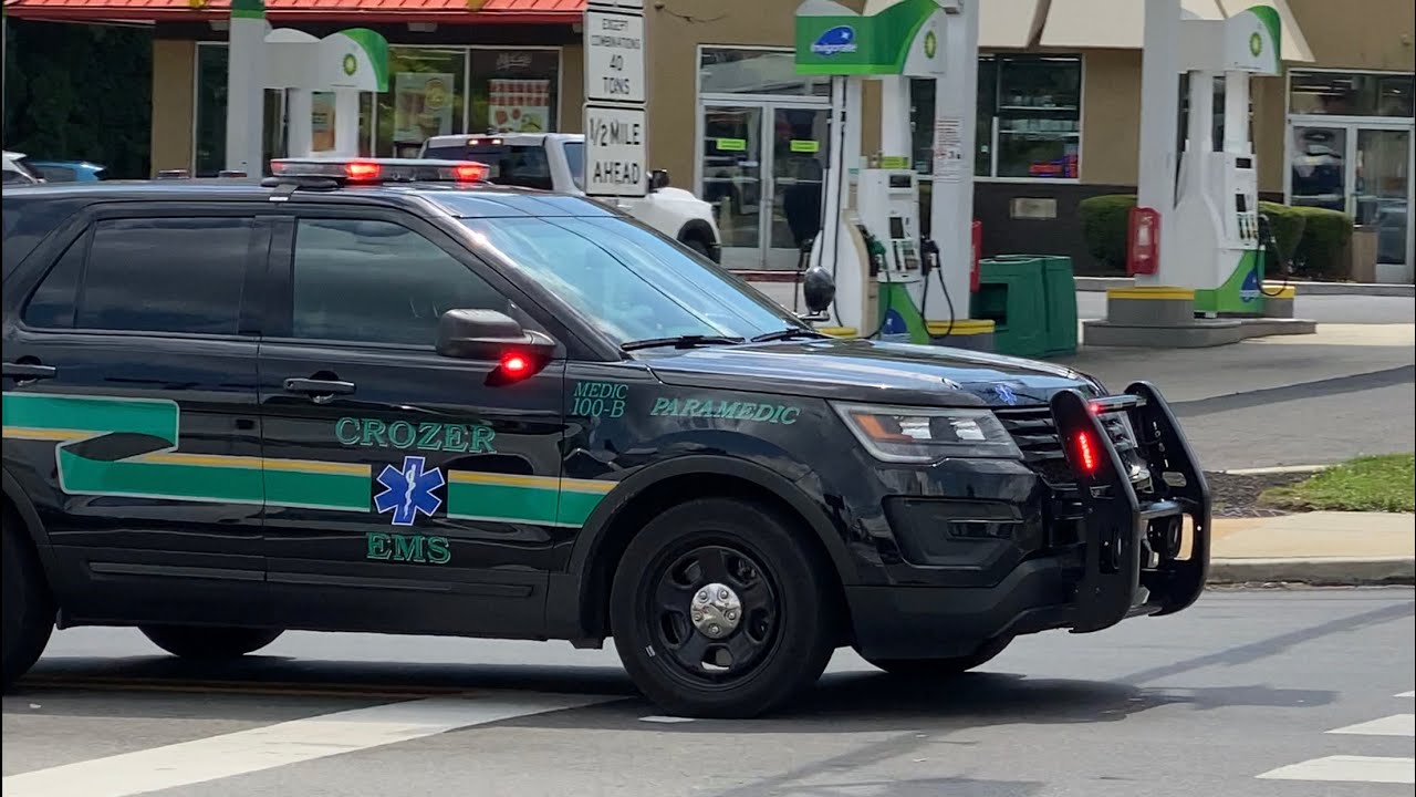 Crozer EMS Medic 100B Responding 7-15-20 - YouTube