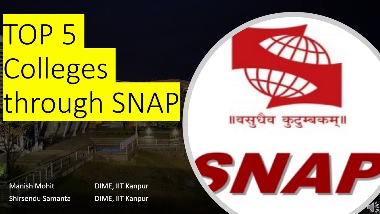 TOP 5 MBA colleges through SNAP || MBA Wale - YouTube