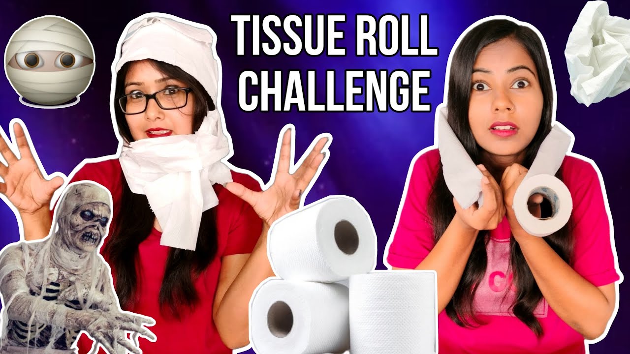 TISSUE ROLL CHALLENGE 😱🤪 || *Extremely Funny*🤣🤣 - YouTube