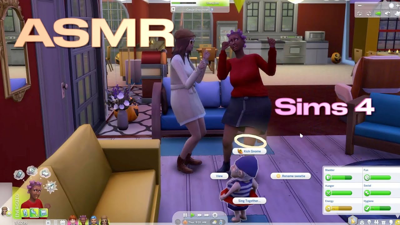 Celebrating Harvest Day Making Money Now Sims 4 ASMR Chewing Gum - YouTube