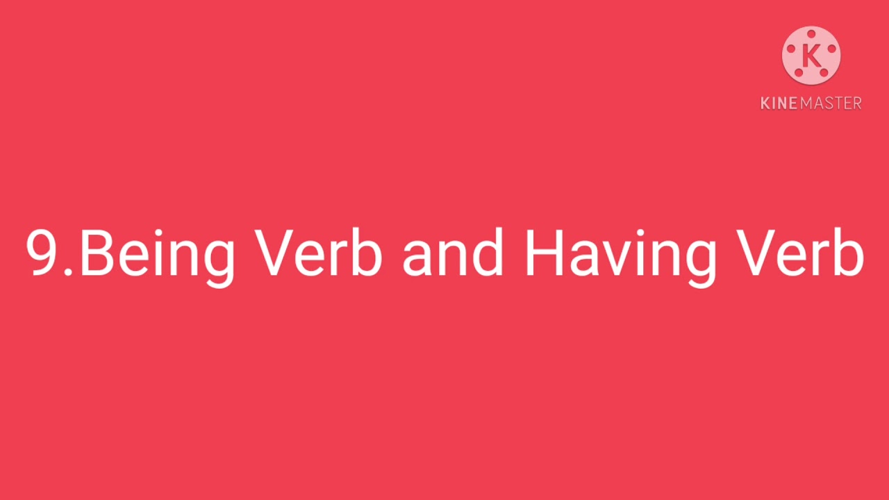 Being verb and having verb - YouTube