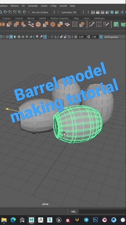 #autodesk #maya Barrel model making tutorial - YouTube