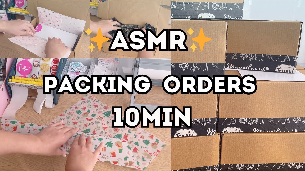 10MIN ASMR | Order Packing | NO TALKING #asmr #asmrsounds # ...